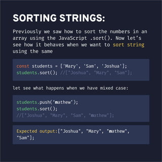 Proper way of using sort function in JavaScript part-2 | PDF