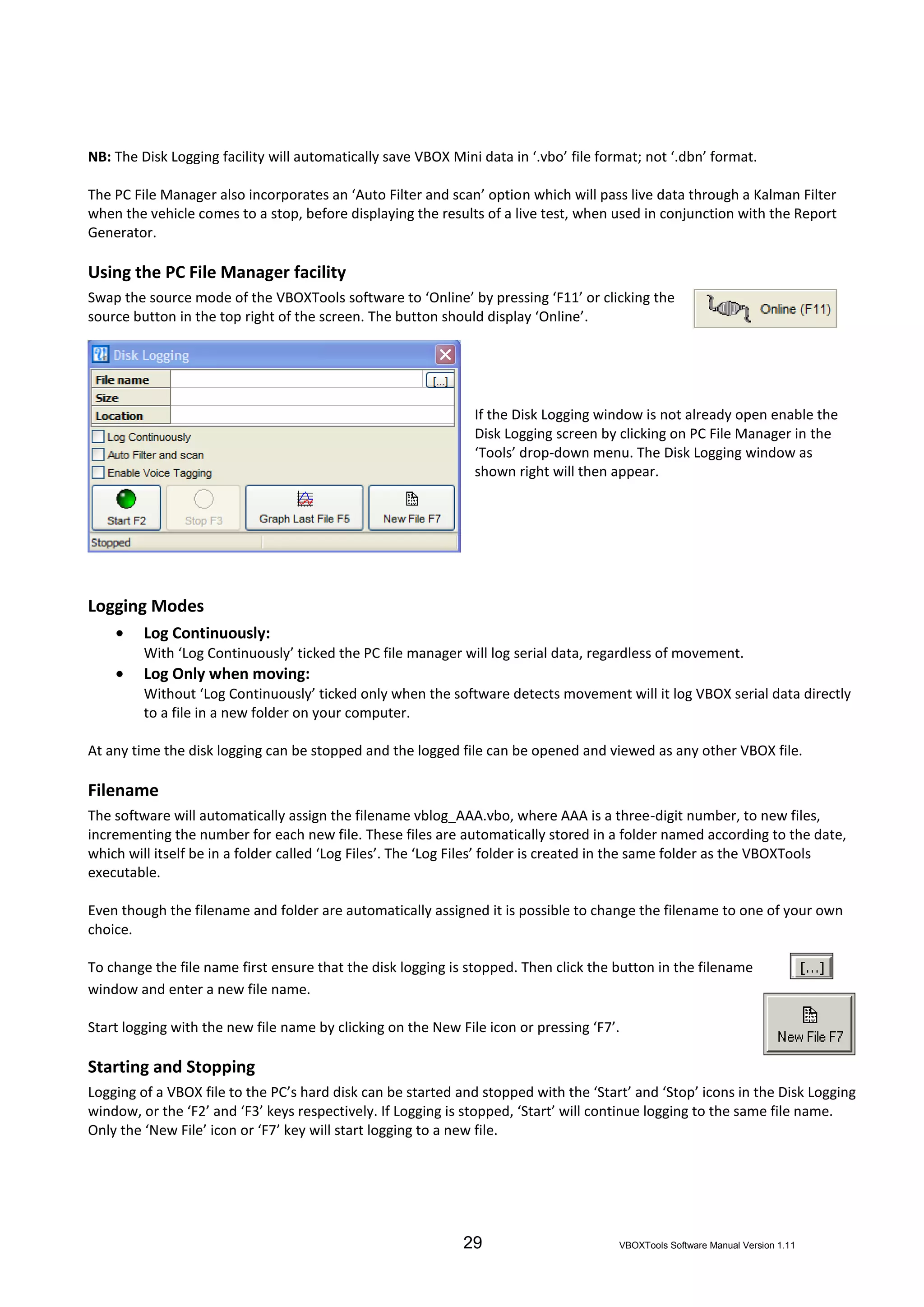 Vbox tools software manual english | PDF