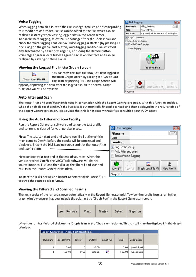 Vbox tools software manual english | PDF