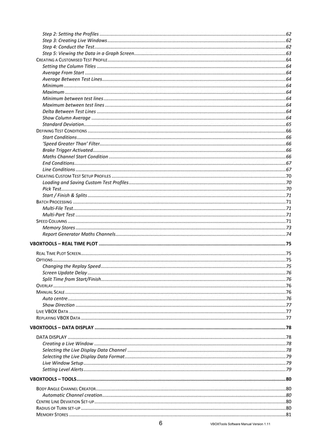 Vbox tools software manual english | PDF