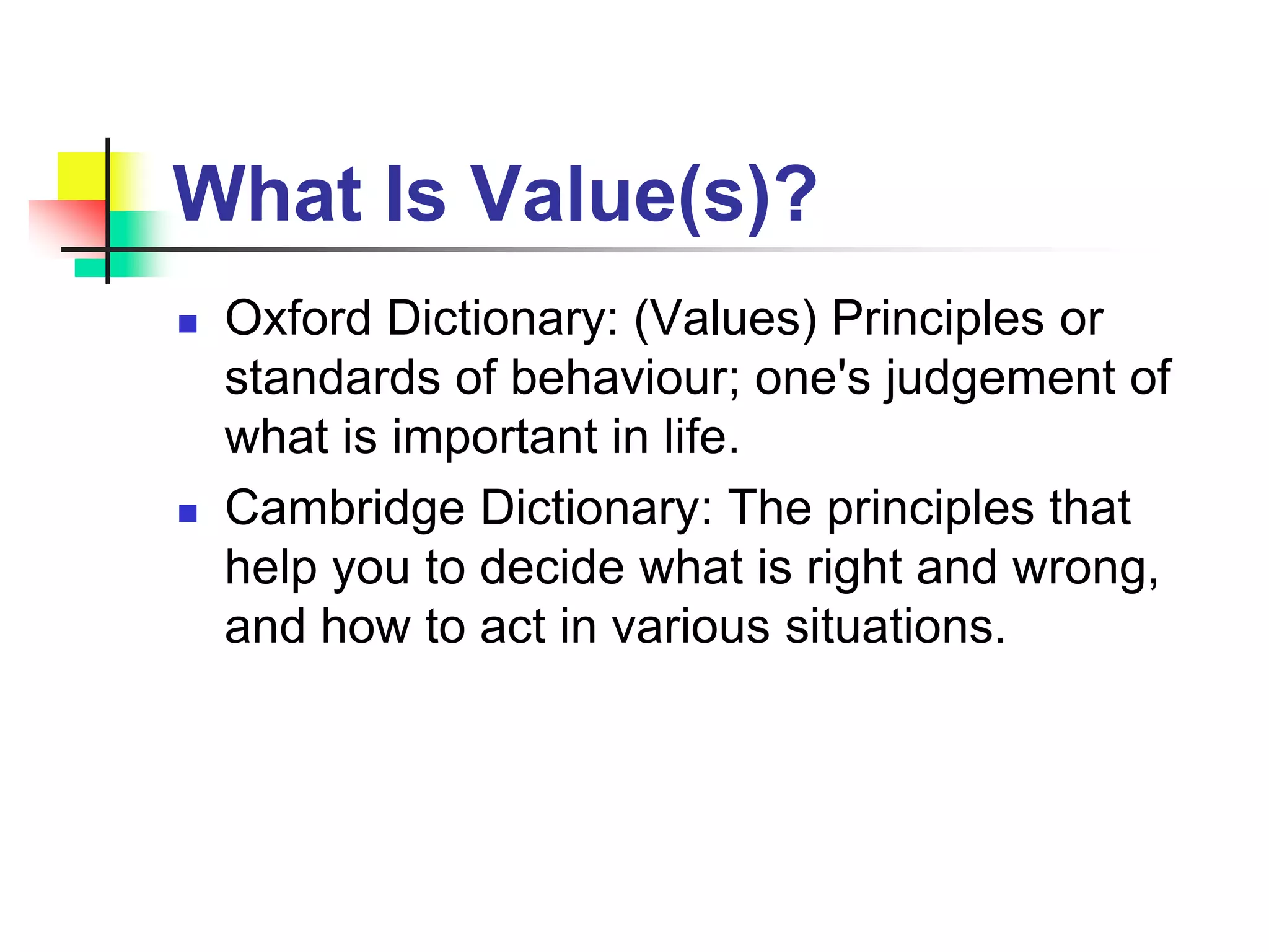 Values-based practice | PPTX