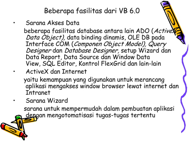 konsep pemrograman Visual Basic | PPTX
