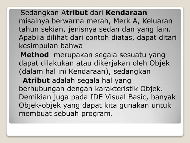 konsep pemrograman Visual Basic | PPTX