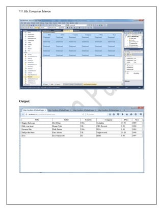 TYCS Visual Basic Practicals | PDF