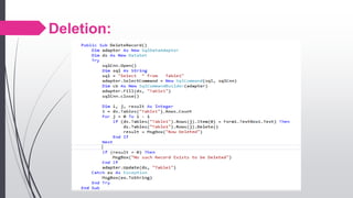 Disconnected Architecture and Crystal report in VB.NET | Databases | Computer Software and ...