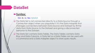Disconnected Architecture and Crystal report in VB.NET | Databases | Computer Software and ...