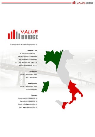 Valuebridge | Company profile | PDF | Sales | Business