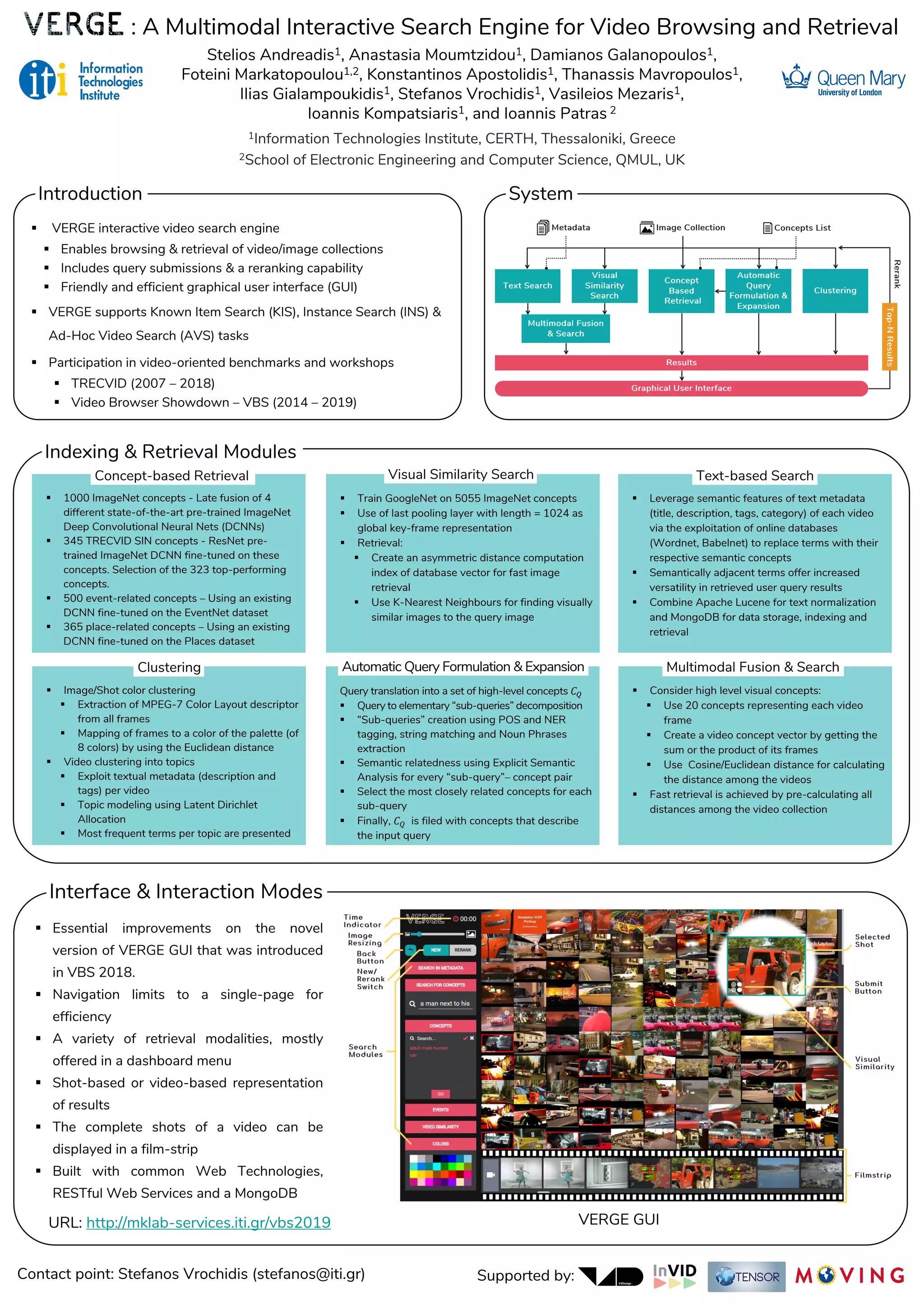 VERGE: A Multimodal Interactive Search Engine for Video Browsing and Retrieval | PDF
