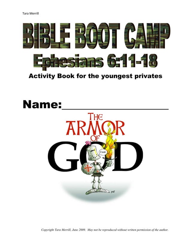 Vbs activity book-for-the-youngest-privates-revised | PDF