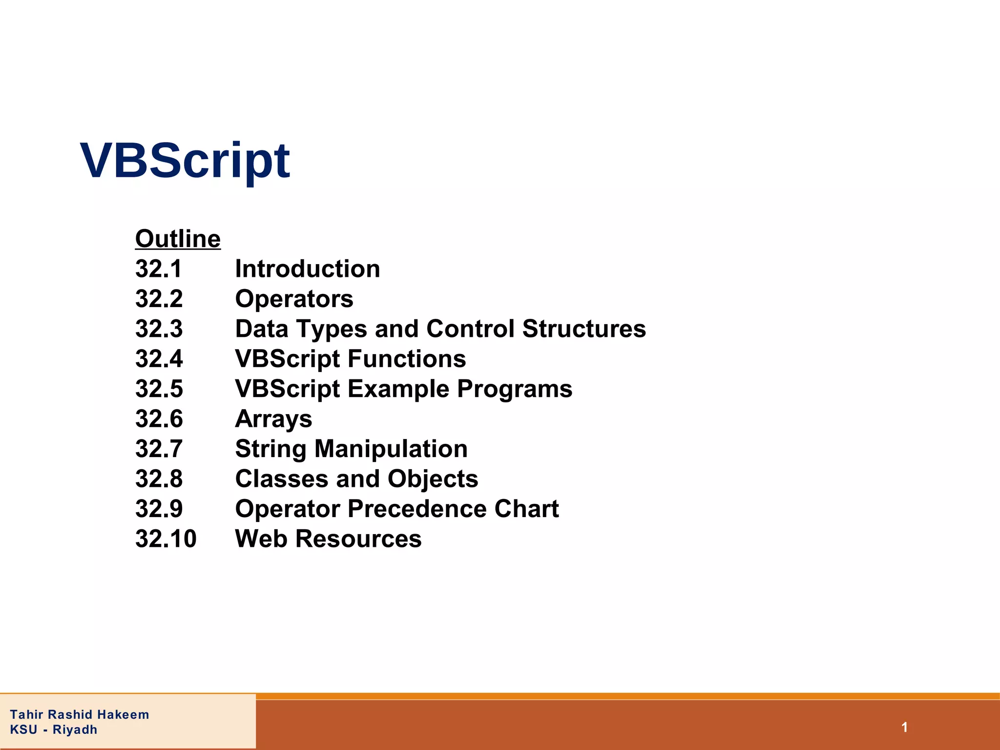 Vb script | PPT