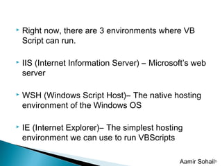 Vb script | PPT