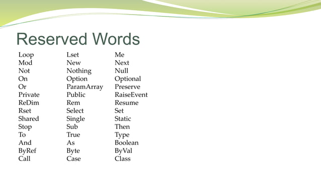 Vb script final pari | PPT | Free Download