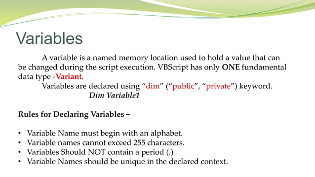 Vb script final pari | PPT | Free Download