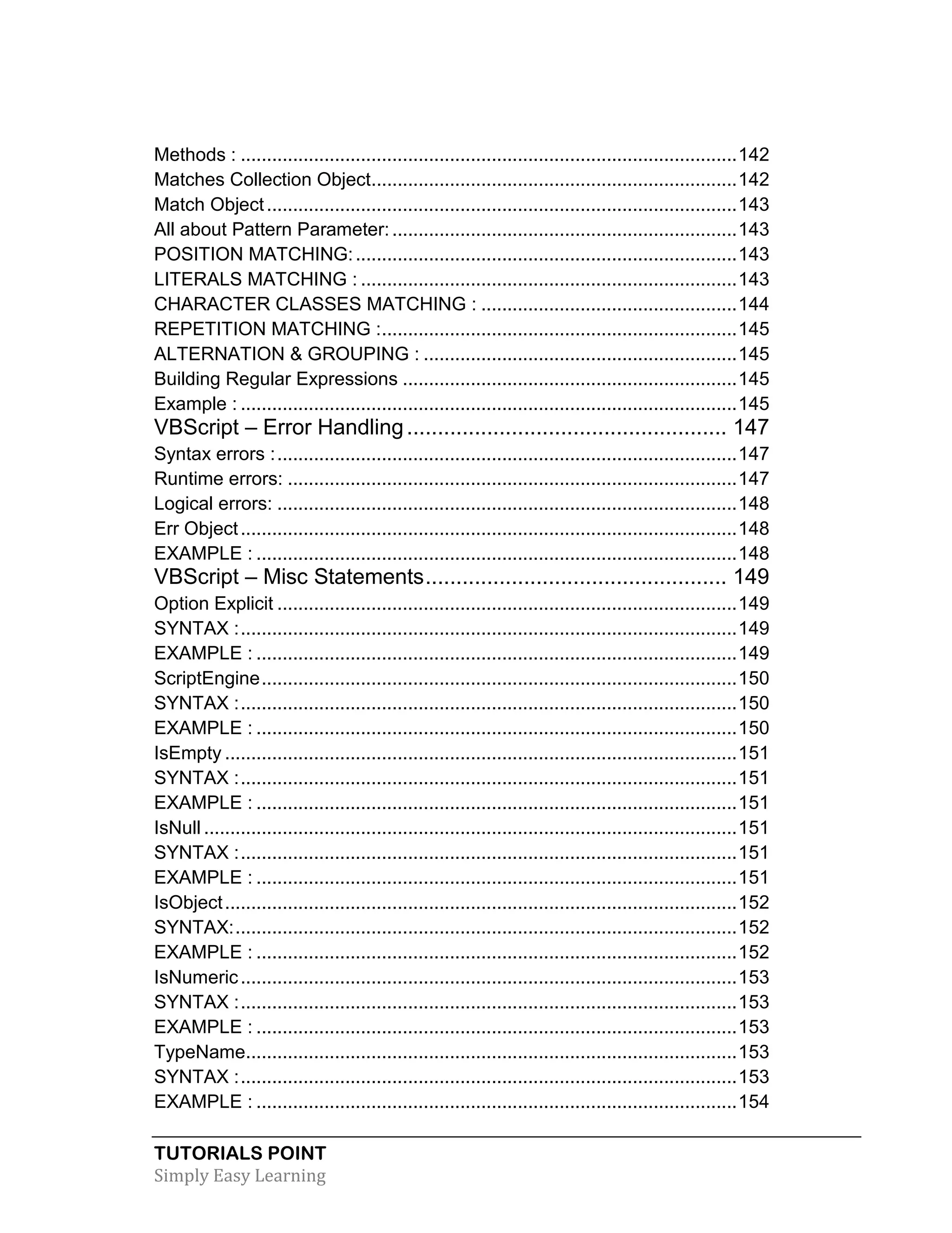 Vbscript tutorial | PDF