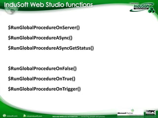 InduSoft VBScript Webinar | PPTX