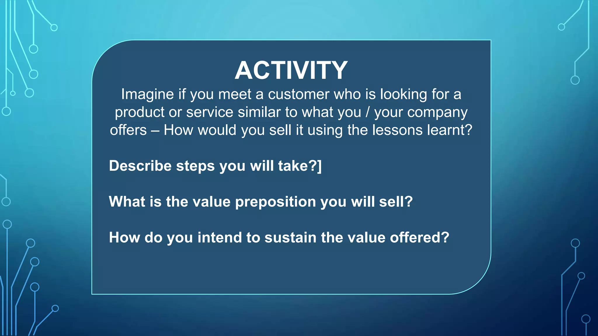 VALUE BASED SELLING (VBS) | PPTX