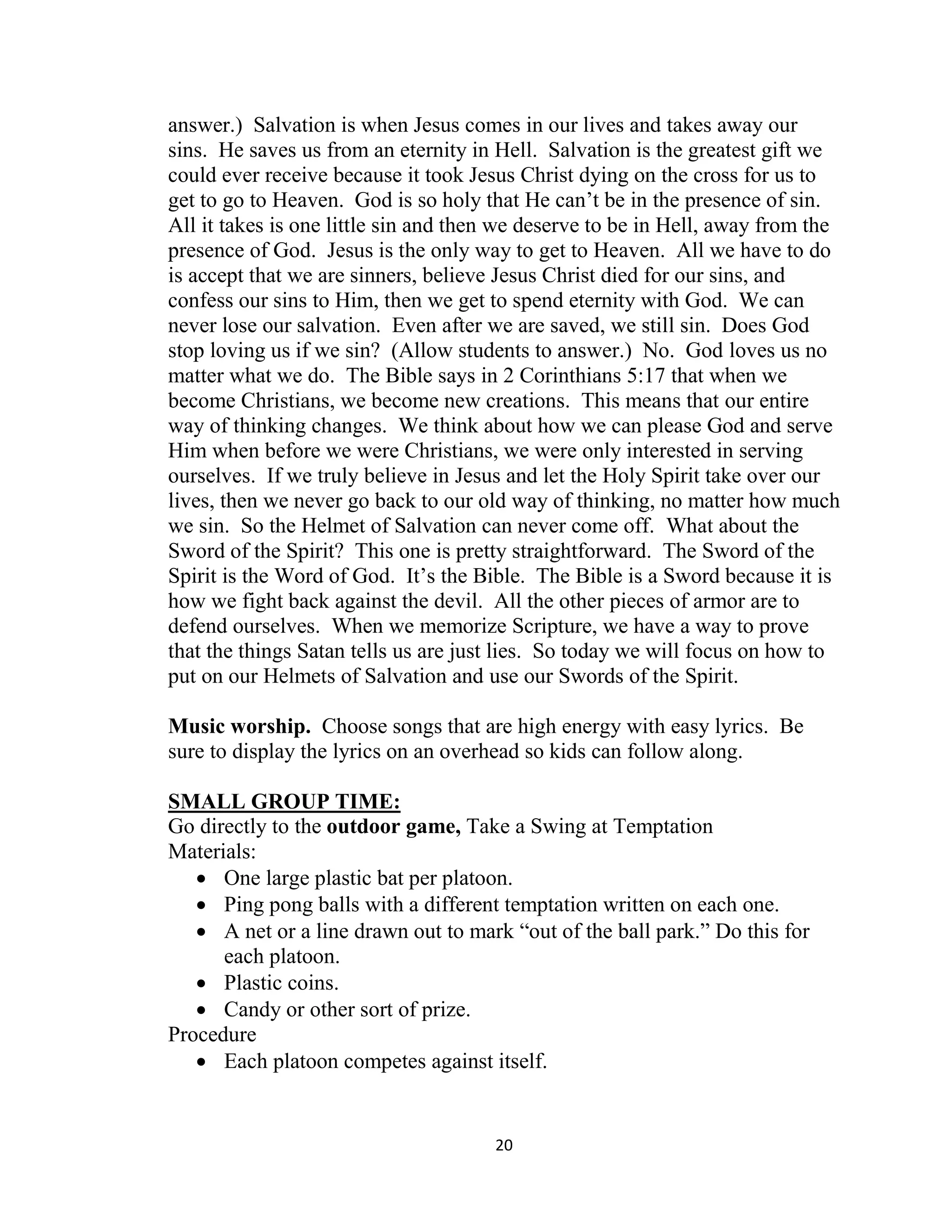 Vbs teacher handbook1 | PDF