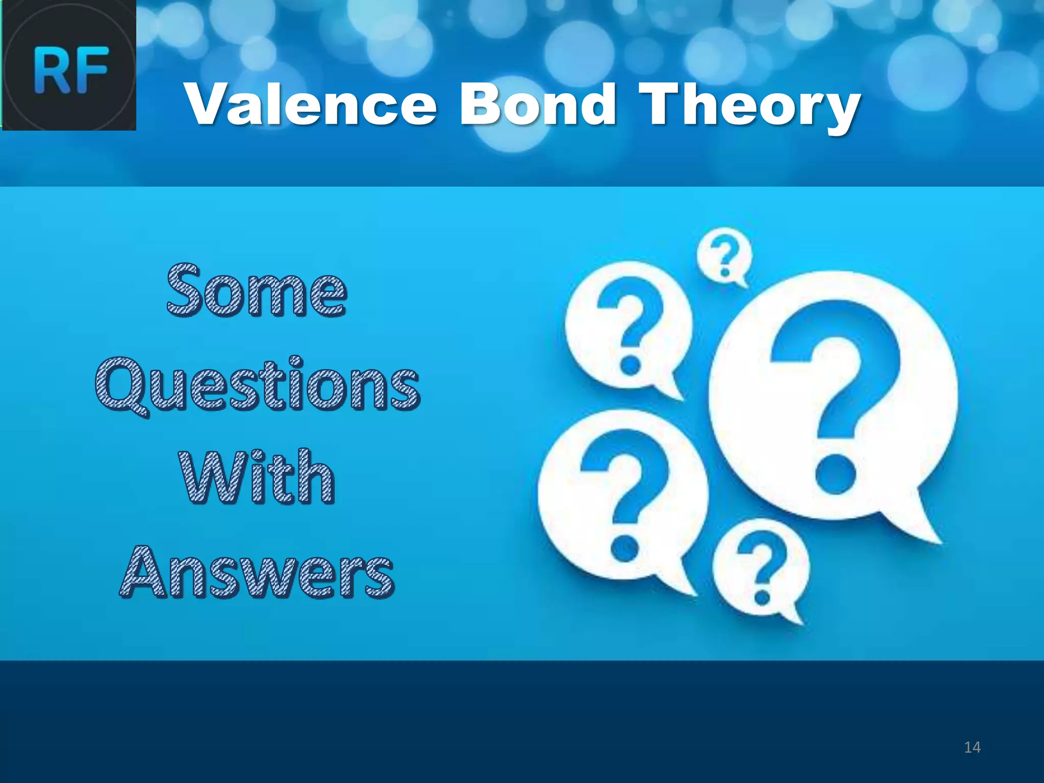 VBT valance bond theory | PPTX