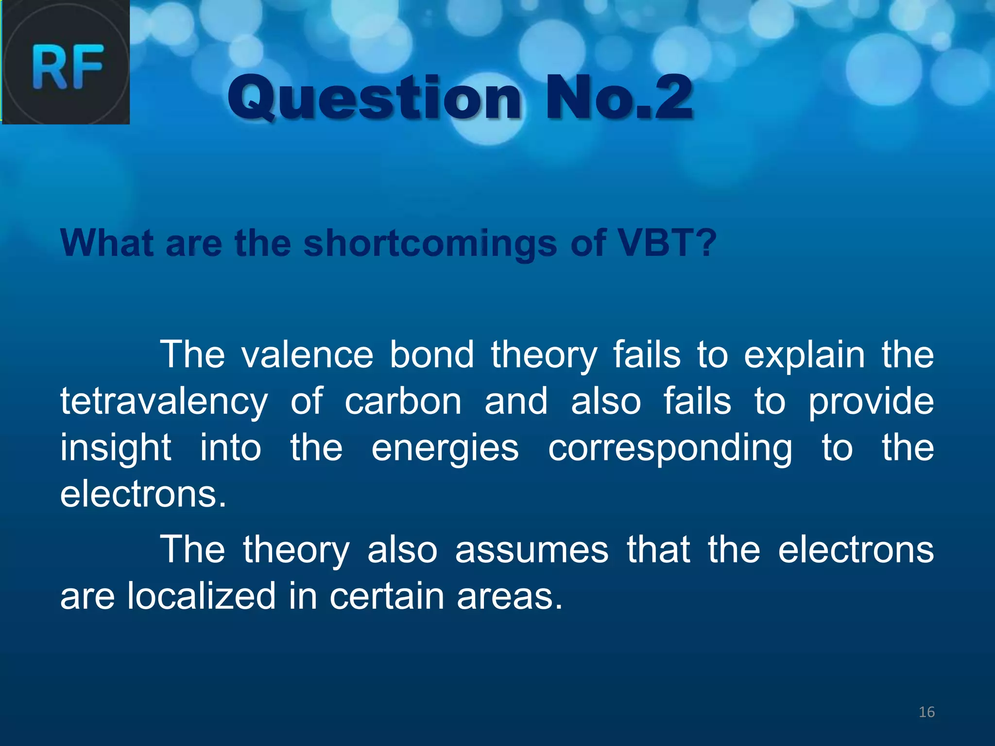 VBT valance bond theory | PPTX