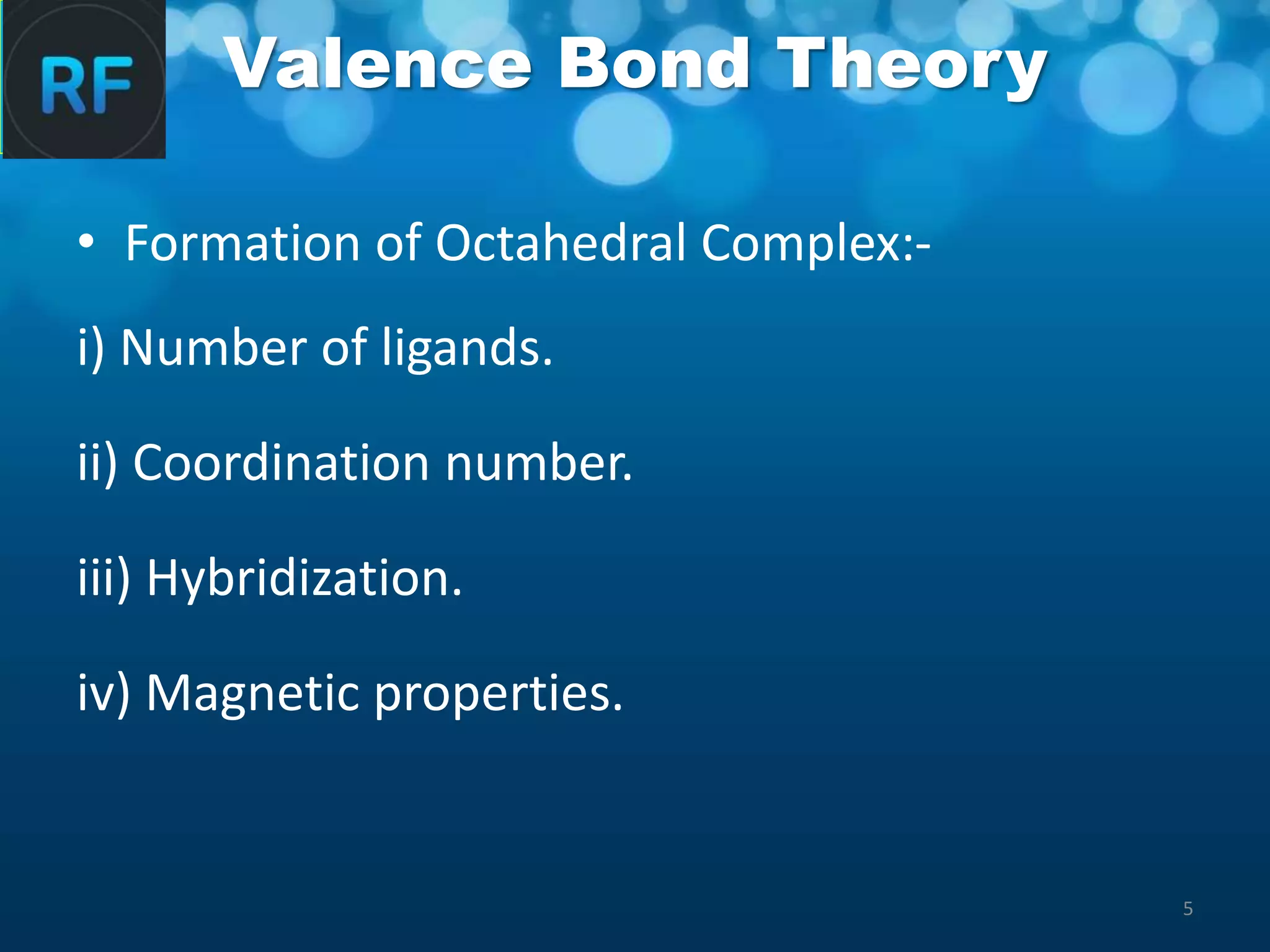 VBT valance bond theory | PPTX