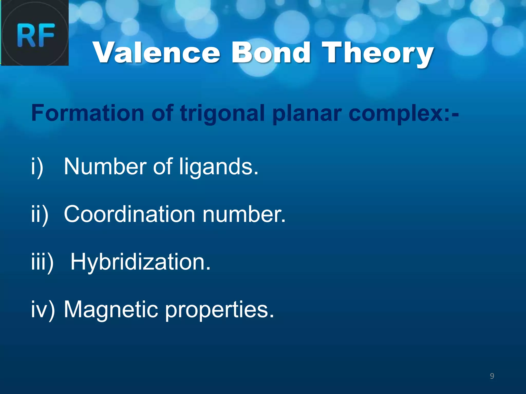 VBT valance bond theory | PPTX
