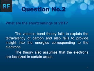 VBT valance bond theory | PPTX