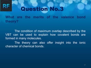 VBT valance bond theory | PPTX