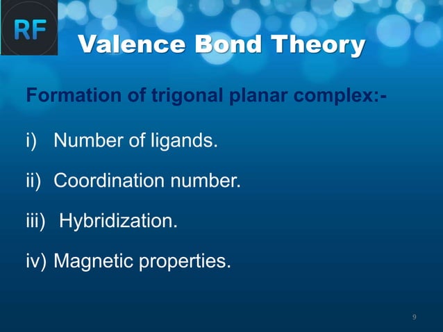 VBT valance bond theory | PPTX