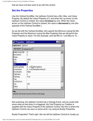 Vb Updownscrollbar | PDF