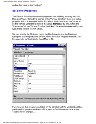 Vb Updownscrollbar | PDF