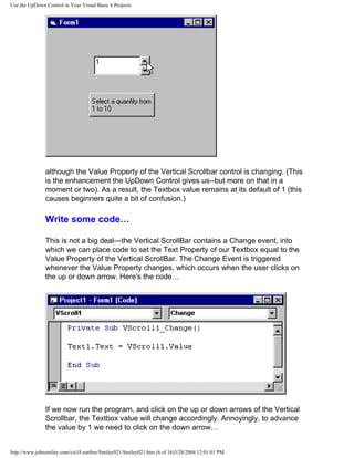 Vb Updownscrollbar | PDF
