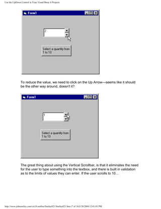 Vb Updownscrollbar | PDF