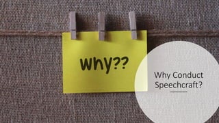 Introduction to speechcraft | PPTX