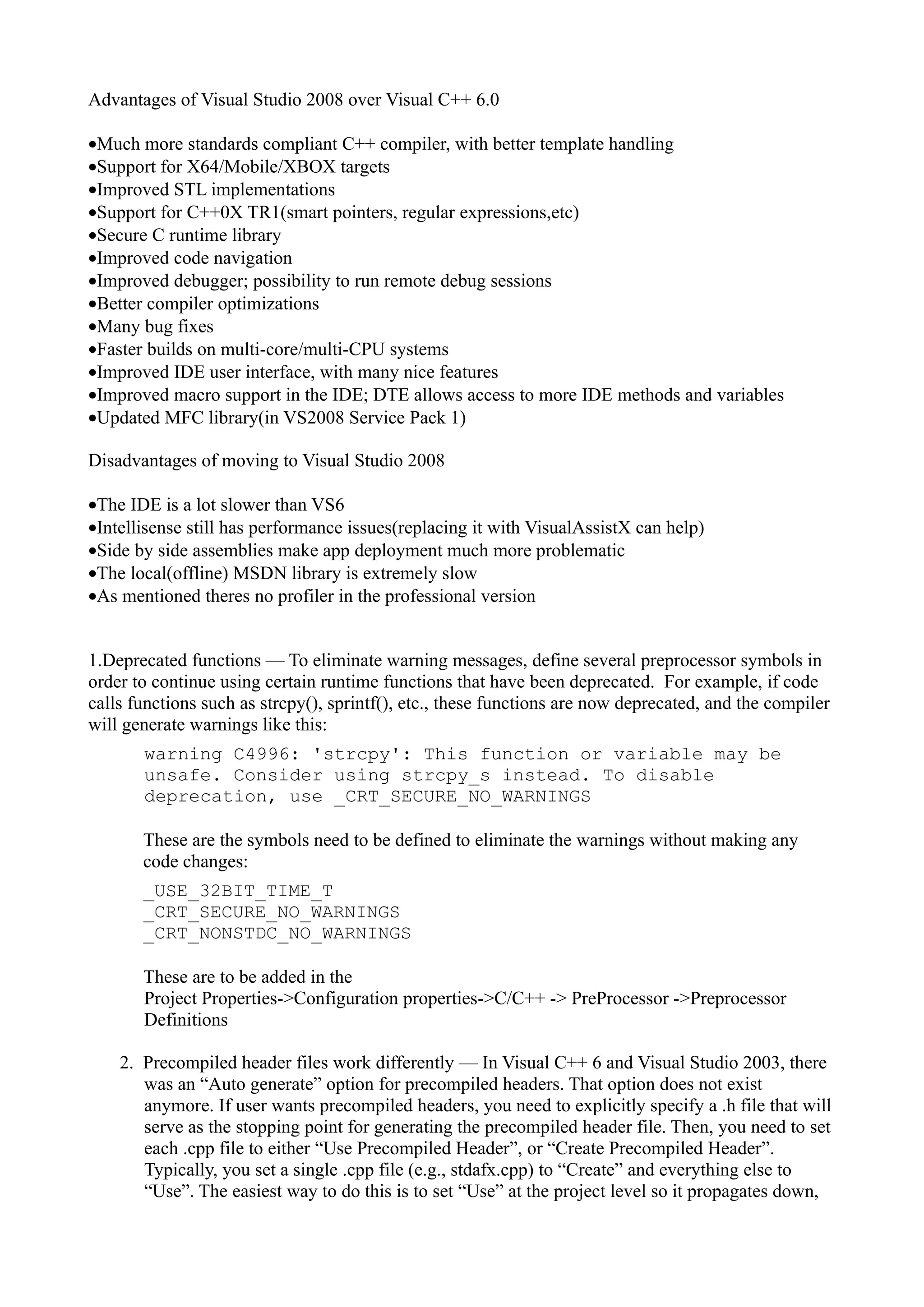 Vc++ | DOC | Programming Languages | Computing