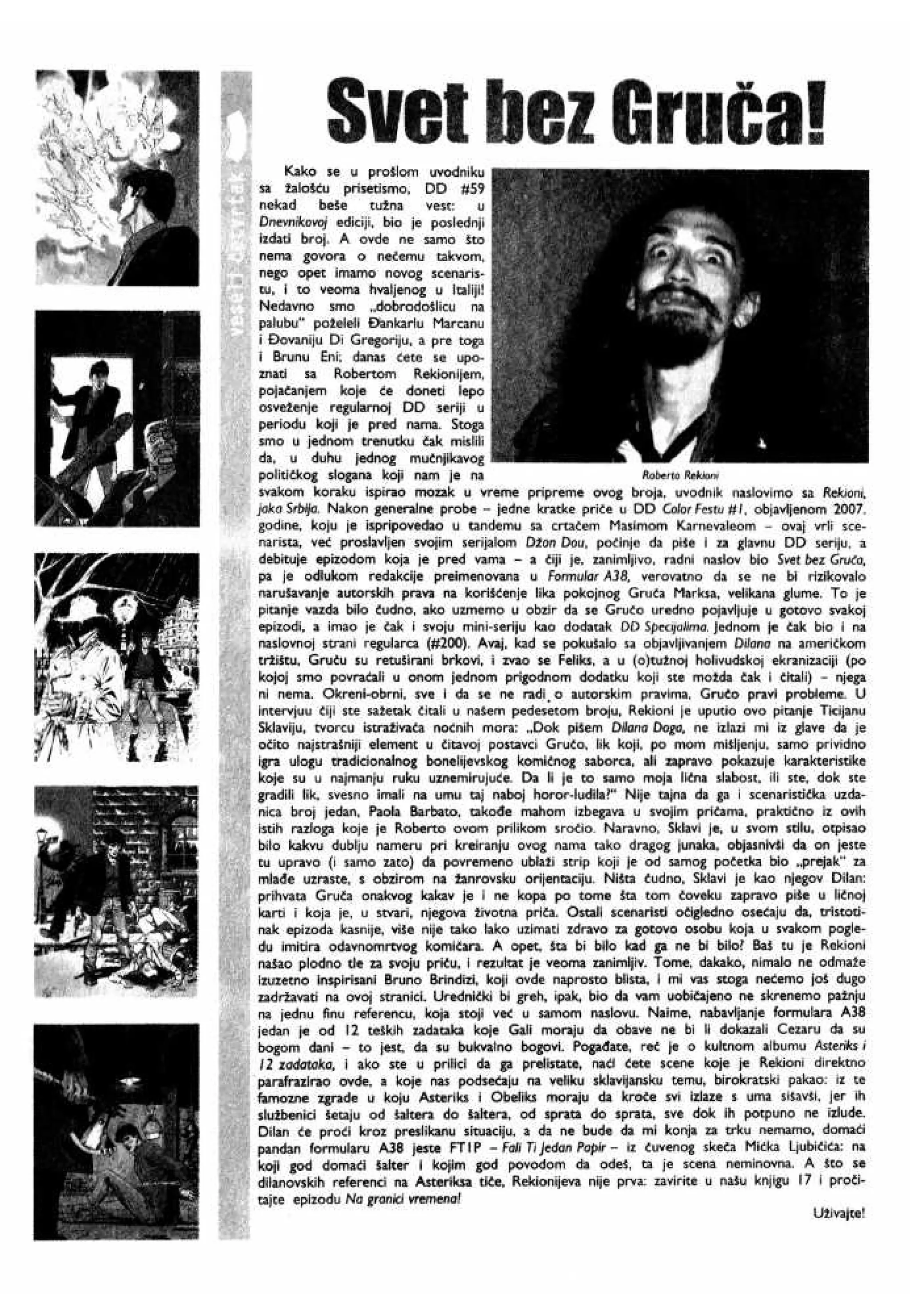 Dylan Dog VČ 059 - Formular a38 | PDF