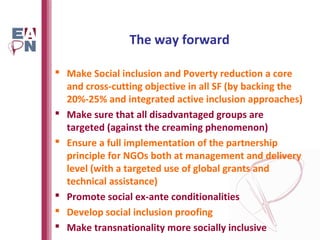 EAPN presentation on Social Inclusion | PPT
