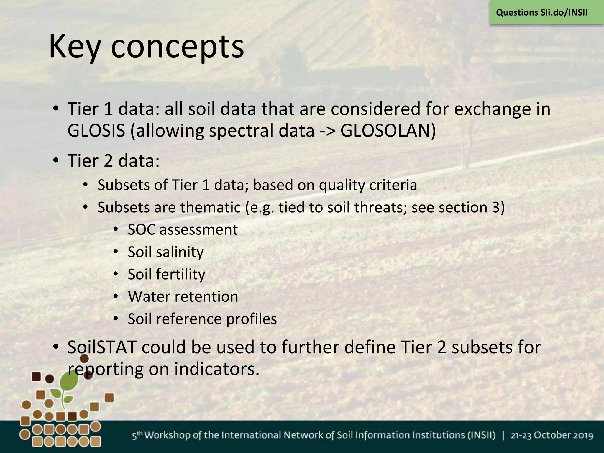 Vc - GloSIS T1 - T2 Soil Profile Database Technical Specifications | PPT
