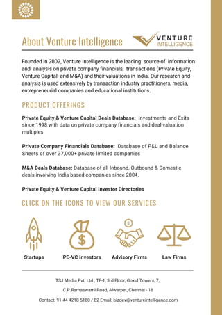 The Startup Guide to Venture Capital by Venture Intelligence | PDF