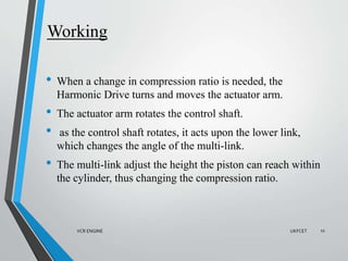 VARIABLE COMPRESSION RATIO ENGINE | PPTX | Radio Control | Hobbies ...