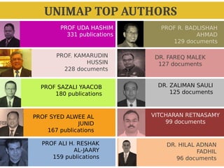 UniMAP Vice Chancellor 2015 Presentation | PDF