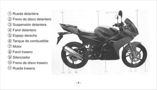 manual de usuario de la bera r1 o gilera vc 200 | PDF