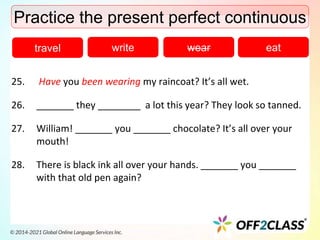 Present Perfect Continuous Tense – Free ESL Lesson Plan | PPTX