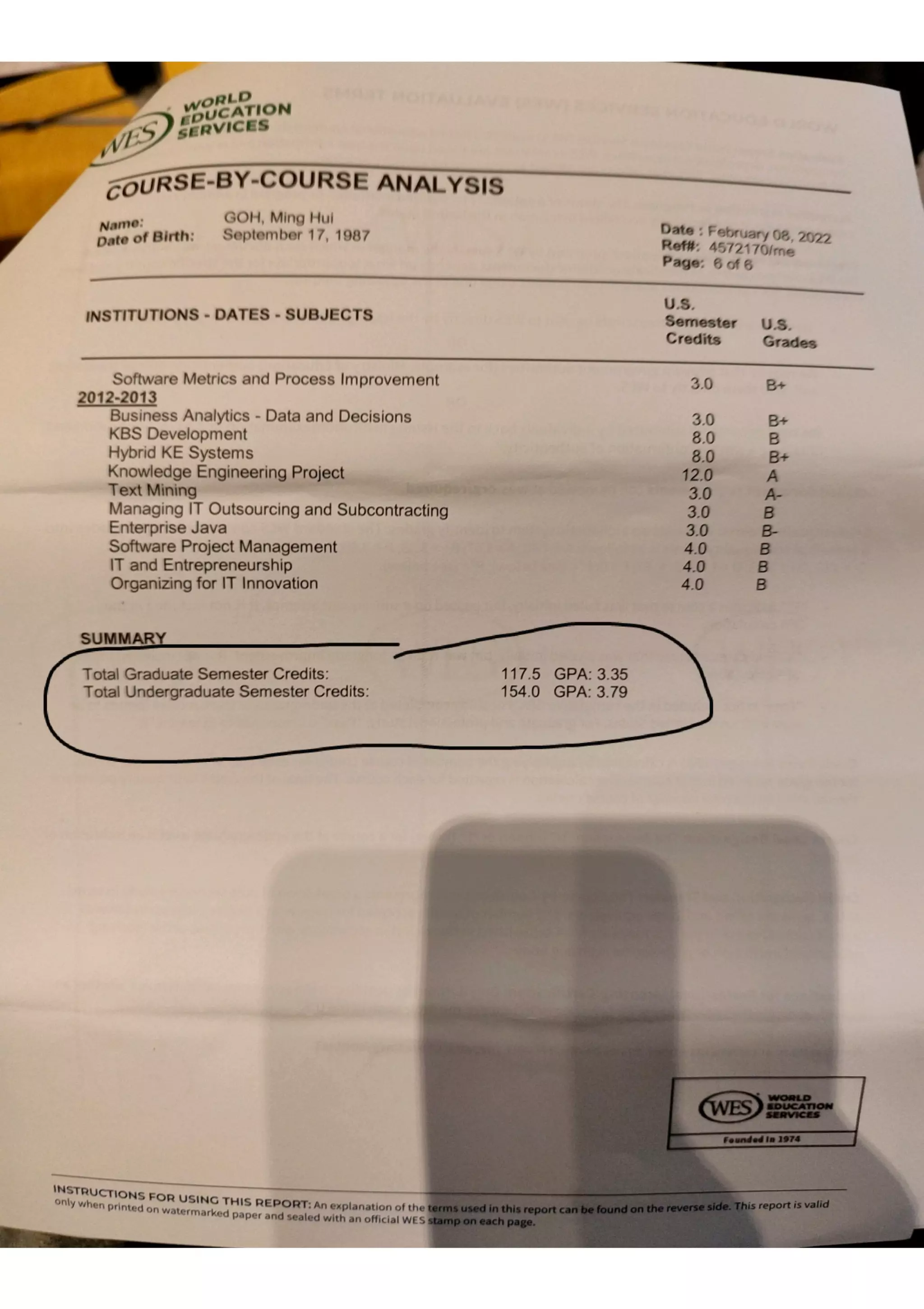 WES Evaluation | PDF
