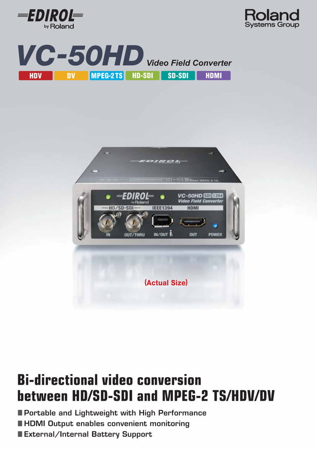 Edirol VC-50HD | PDF