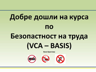 Безопасност на труда VCA Basics | PDF