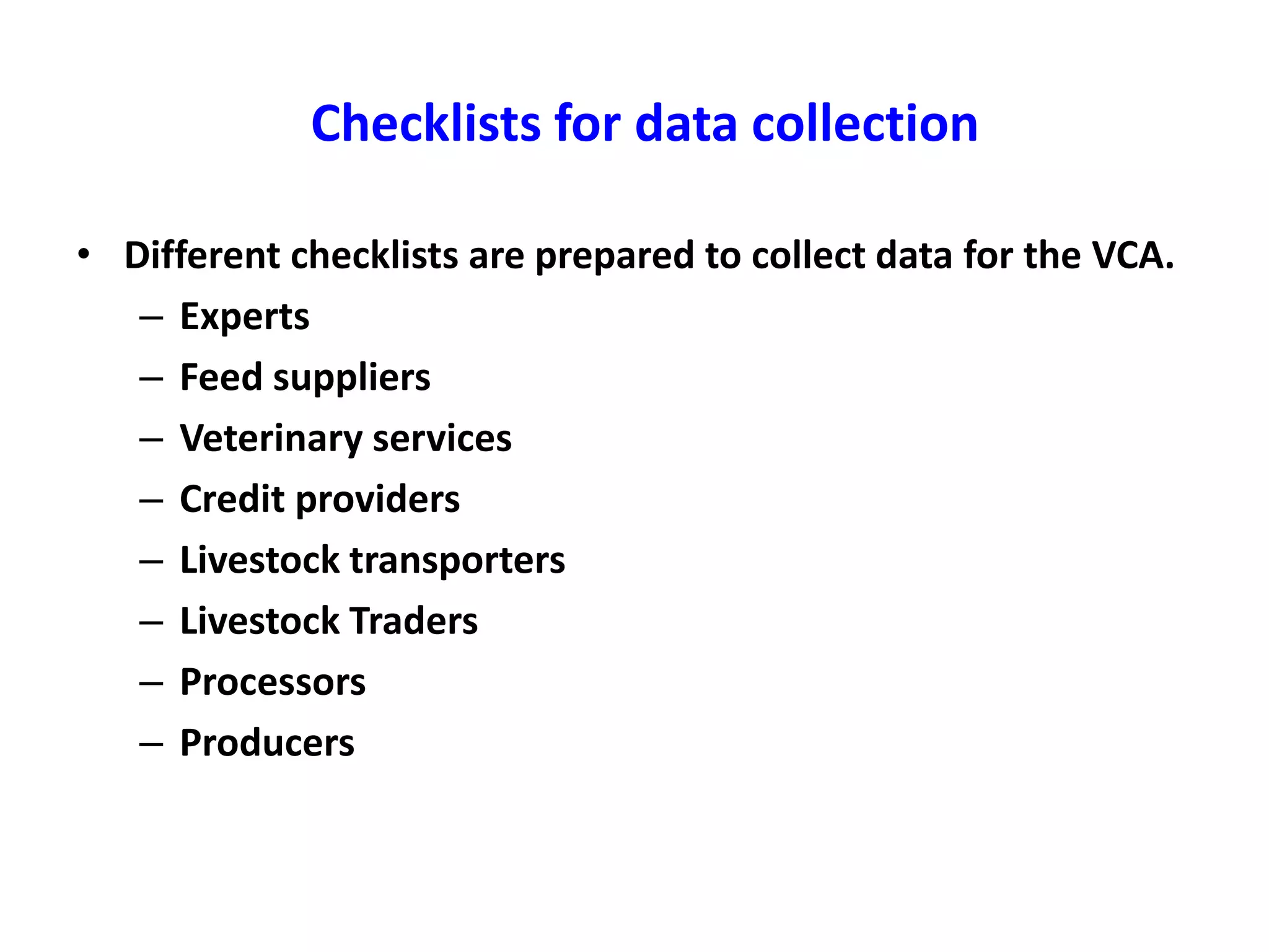 Approaches to value chain analysis for sheep and goat value chains ...