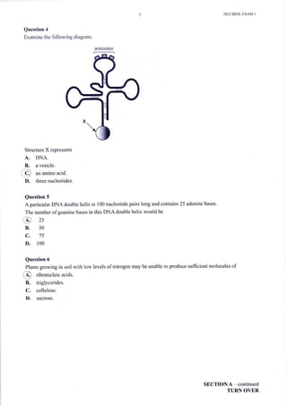 Vcaa U3 2012 MC ANS | PDF