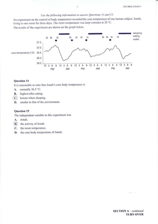 Vcaa U3 2012 MC ANS | PDF