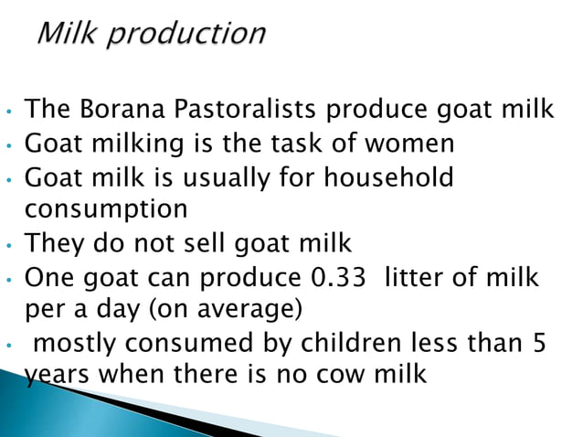 Goat value chains in Yabelo district of Borana zone, Ethiopia: Results ...