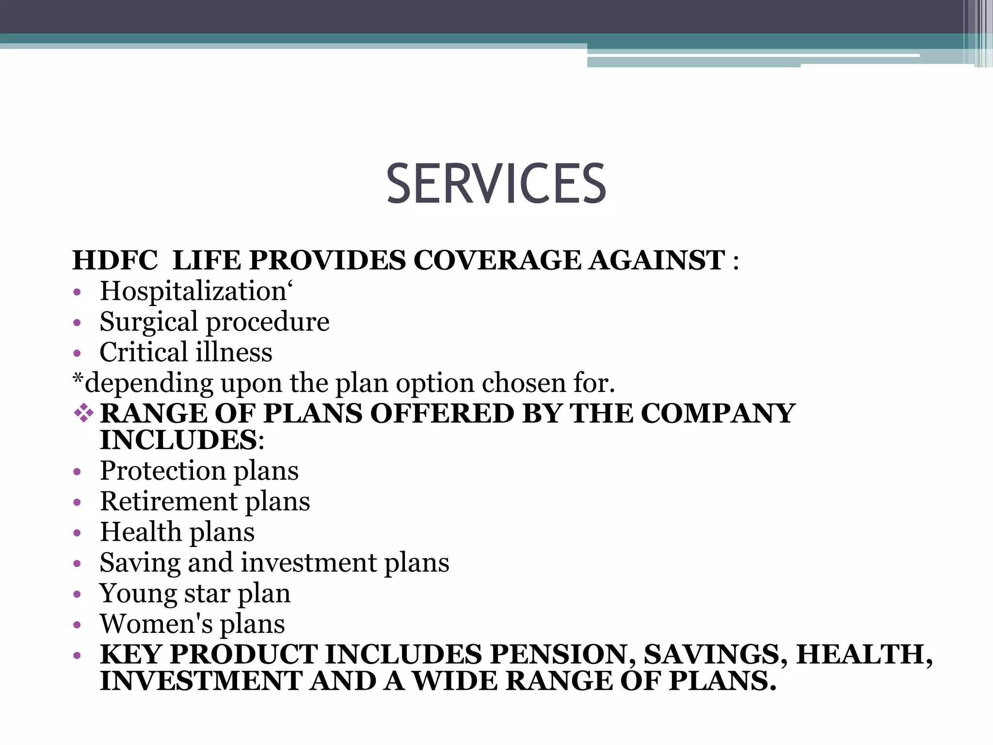VALUE CHAIN ANALYSIS OF HDFC LIFE | PPTX